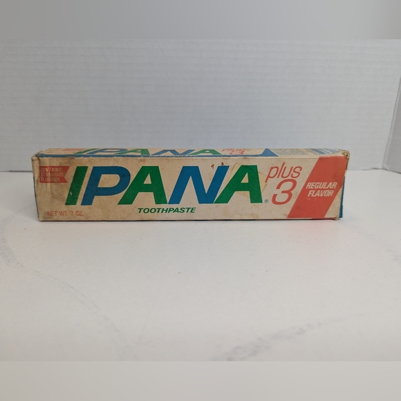 Ipana | Other | Vintage Ipana Plus 3 Toothpaste Regular Flavor Net Wt 7 ...